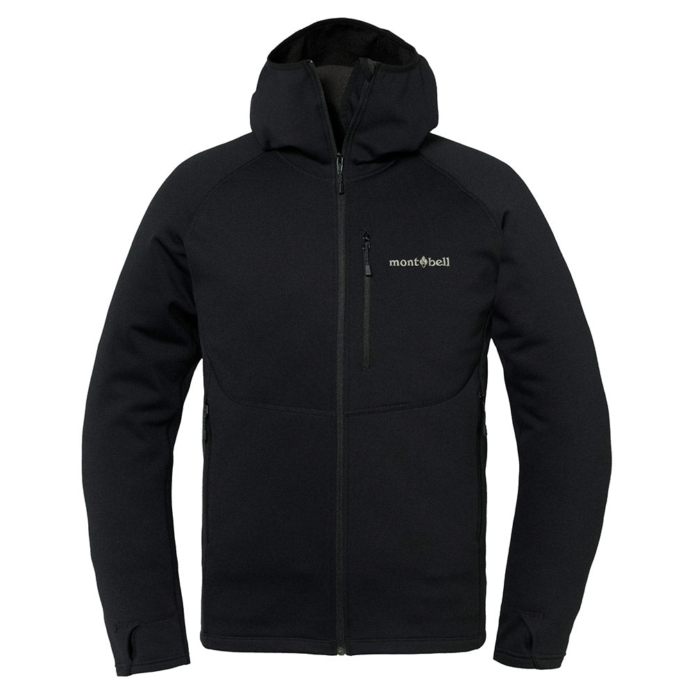 Montbell Jacket Men's Trail Action Hooded Jacket - CLIMAPLUS Black Gre ...